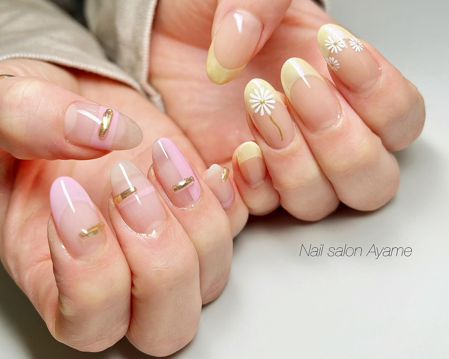 asymmetry nail🌼 | ブログ | 福島駅近くのネイルならNail salon Ayame